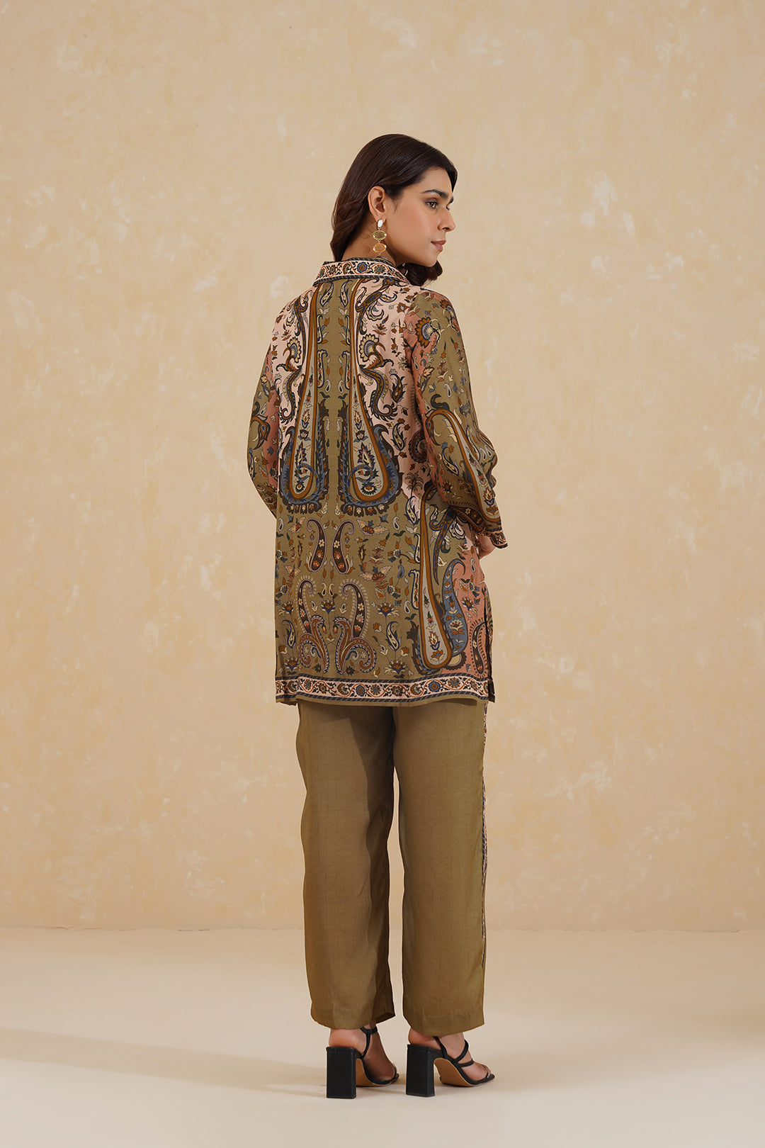 Shop Olive Paisley Print Co-ord Set for Women – INCHING INDIA