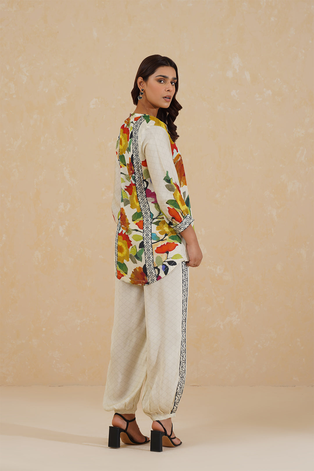 Brush Effect Print Co-ord Set - XL / XXXL