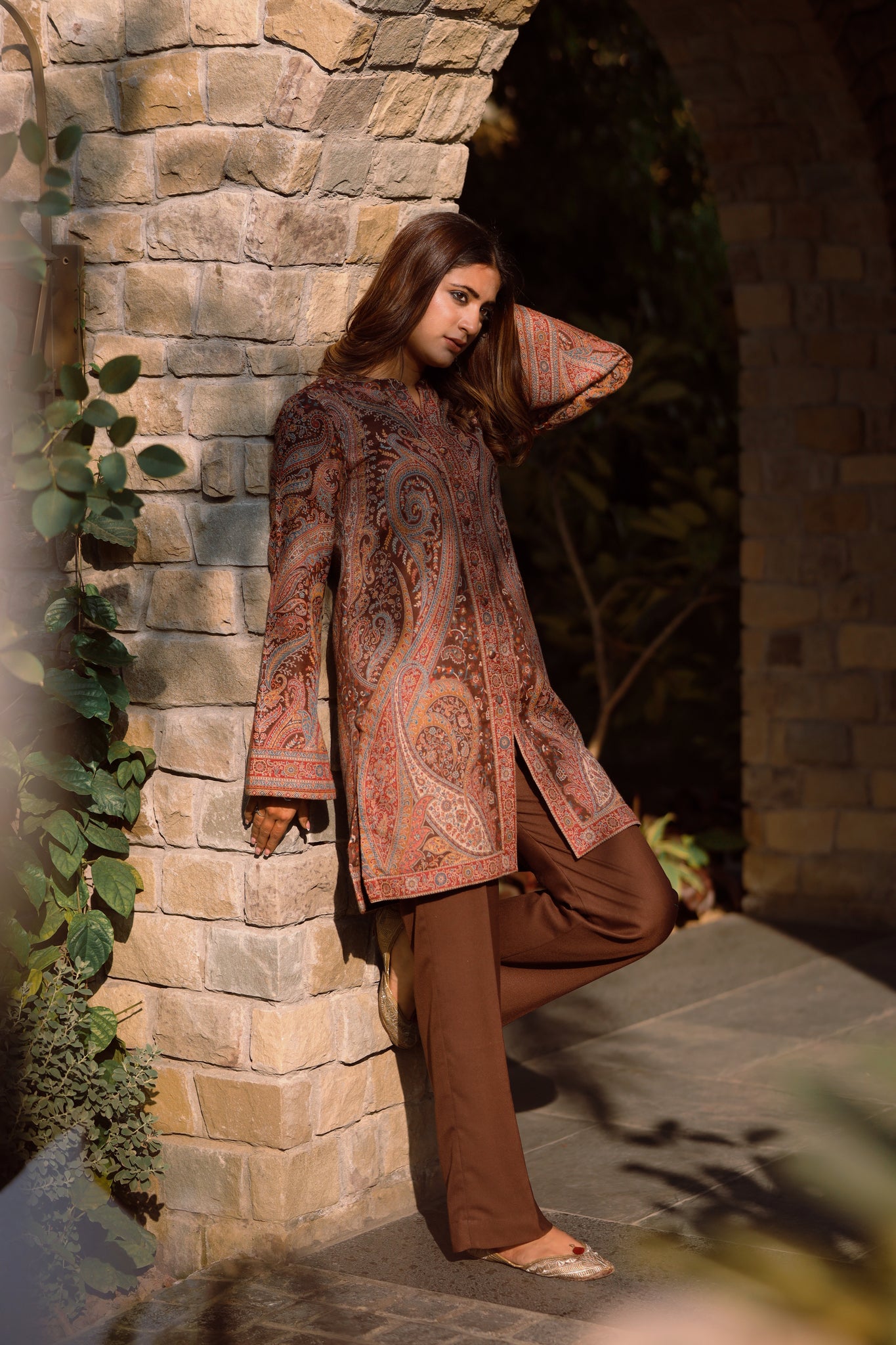 Brown Kaani Set: Style for Every Occasion – INCHING INDIA